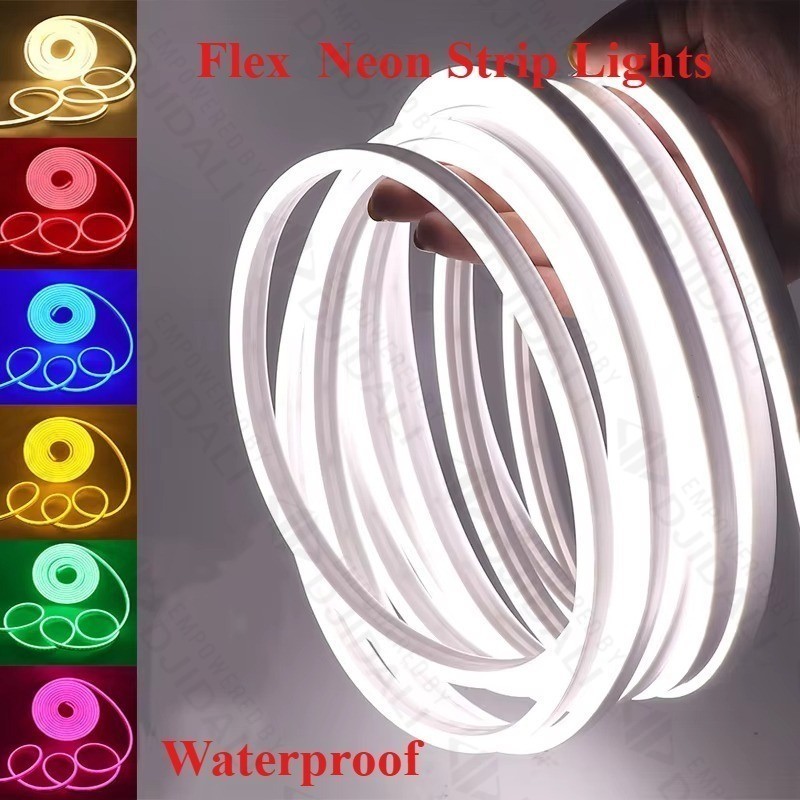 8mm 12V 24V LED Neon Dải Đèn Flex Băng Ruy Băng Đèn Dây Silicon Chống ...