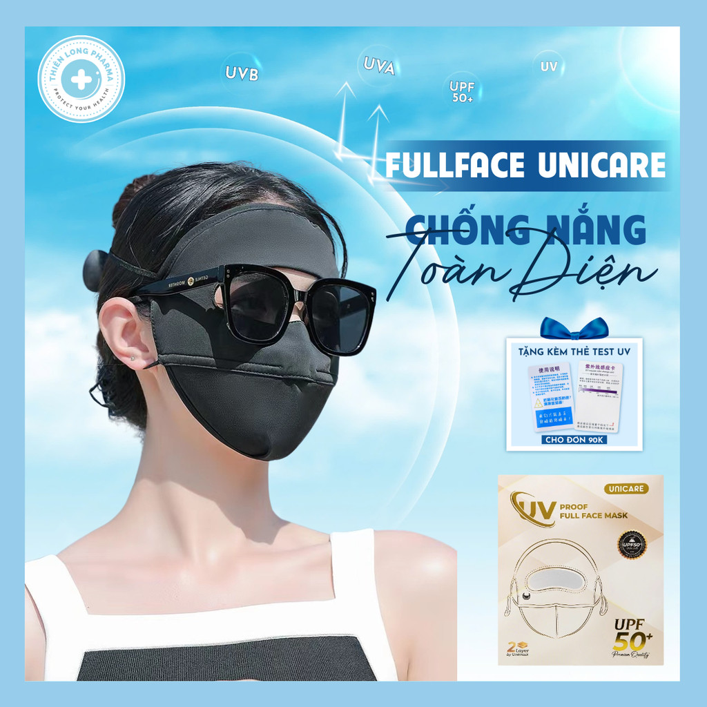 Khẩu trang UNICARE chống nắng toàn mặt Full Face, chống tia UV chất ...