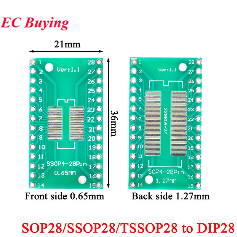 EC buying 20 Cái / 5 Cái SOP28 / SSOP28 / TSSOP28 Đến DIP Turn DIP28 ...