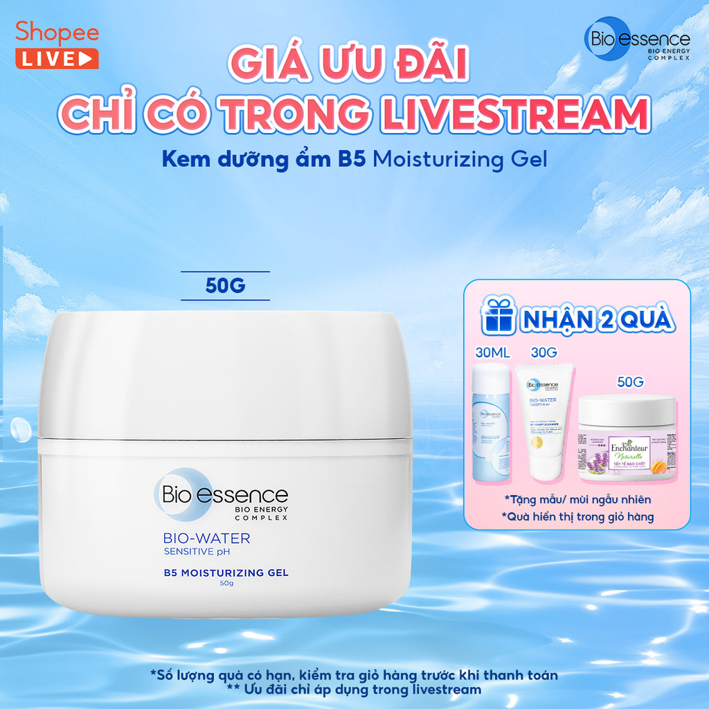 Kem dưỡng ẩm Bio-Essence Bio-Water B5 Moisturizing gel 50g - Live ...