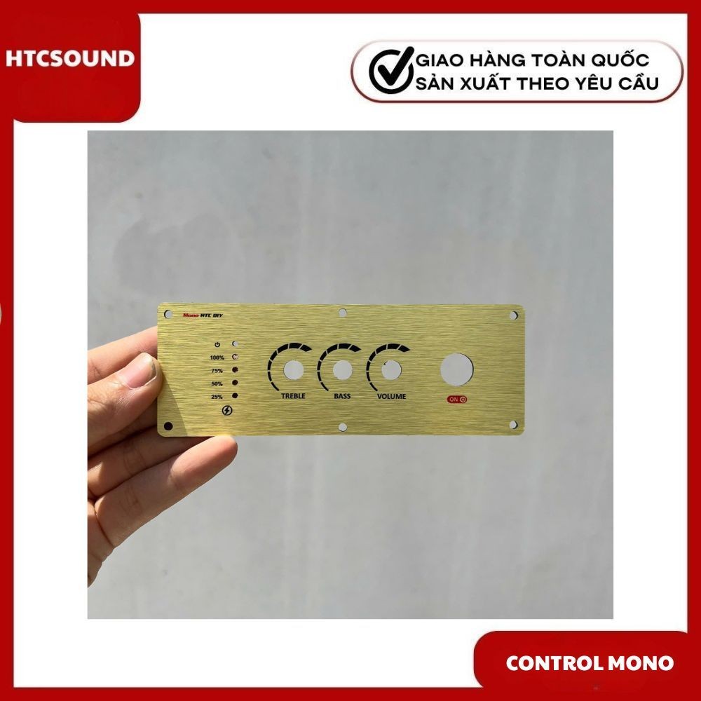 Mặt Control Mono Size Nhỏ 133x48mm, Control Mini Vàng Xước Cho Loa ...