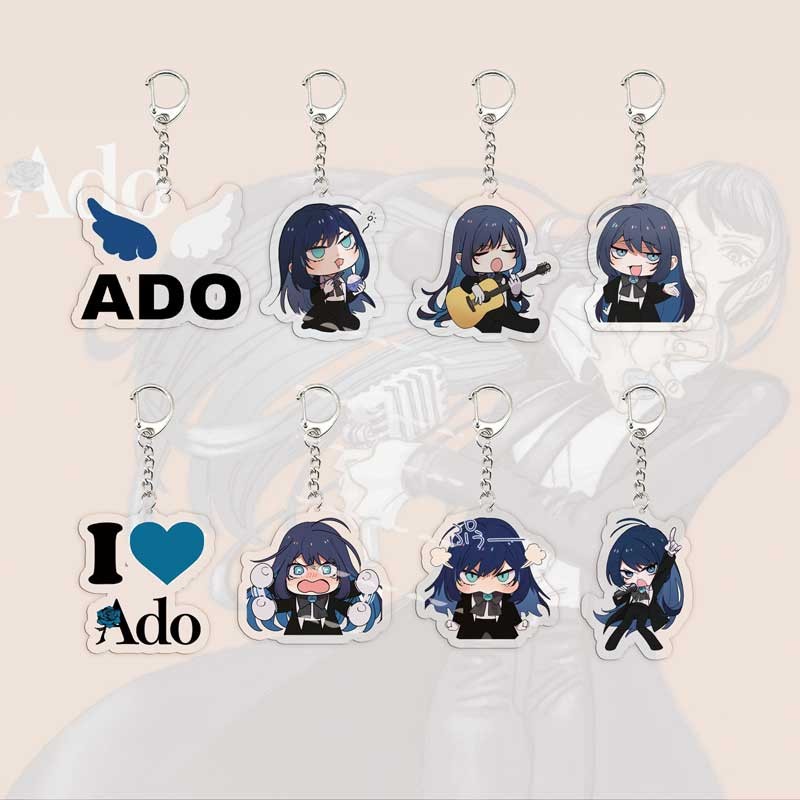 Japanese singer Ado Keychain for Accessories Bag Acrylic Ado Pendant ...