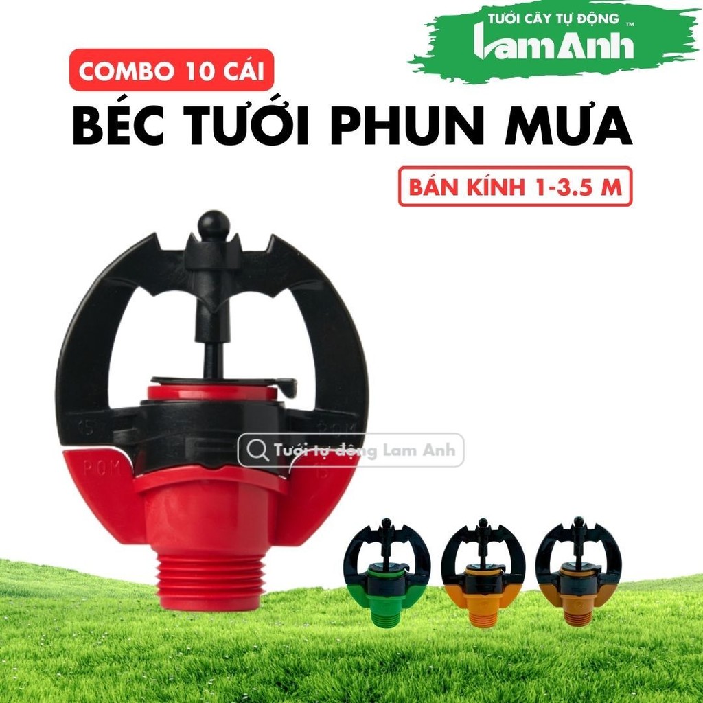 Combo 10 Béc tưới H633 ren ngoài 17mm – 60/90/125 L/h | Béc tưới phun ...