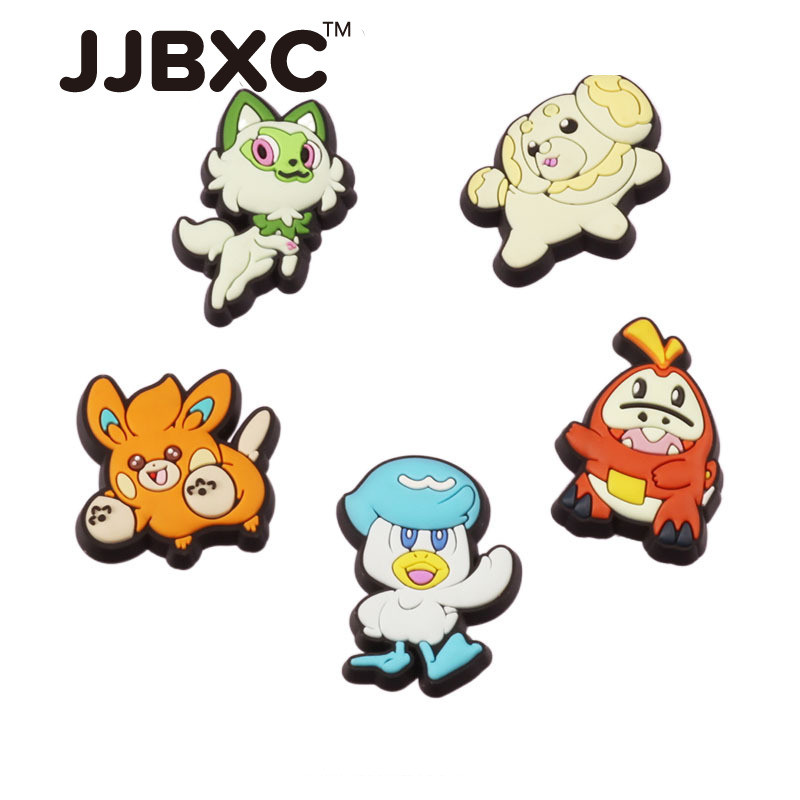 JJBXC CHARM Khóa Giày Phụ Kiện Giày Hoạt Hình Pokémon Padia DIY Giày ...