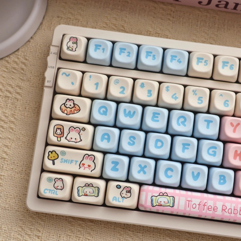 Toffee Rabbit Keycap MOA Keycap thăng hoa cực kỳ dễ thương / mkjf ...