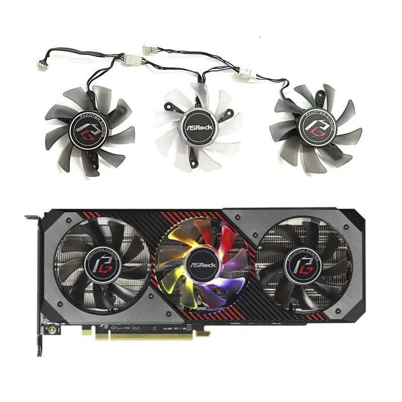 75MM PVA080E12R DC12V 0.50A 4Pin cho ASRock Radeon RX 5700 Phantom ...