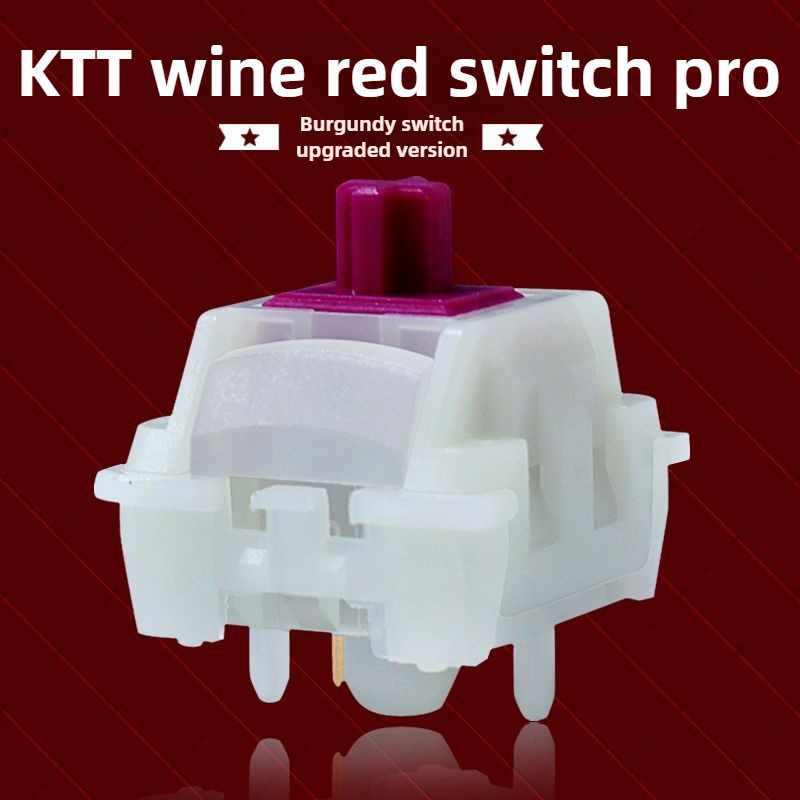KTT Wine Red Switch PRO 5PIN Linear Upgraded Light Guide Mirror ...