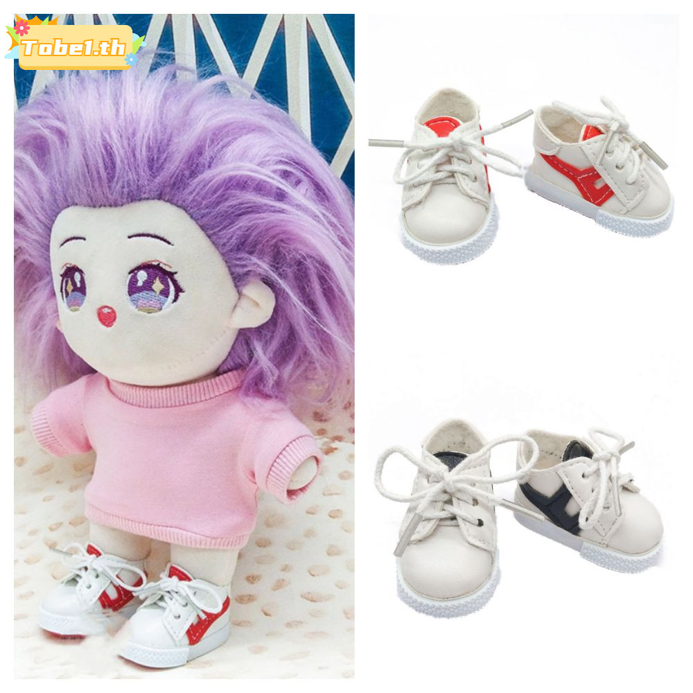 Giày thể thao búp bê TOBE1, Phụ kiện đồ chơi màu đỏ đen Giày búp bê ...