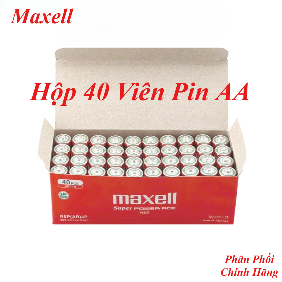 Hộp 40 Pin AA Maxell R6P Super Power Siêu Bền - Hàng Chính Hãng ...