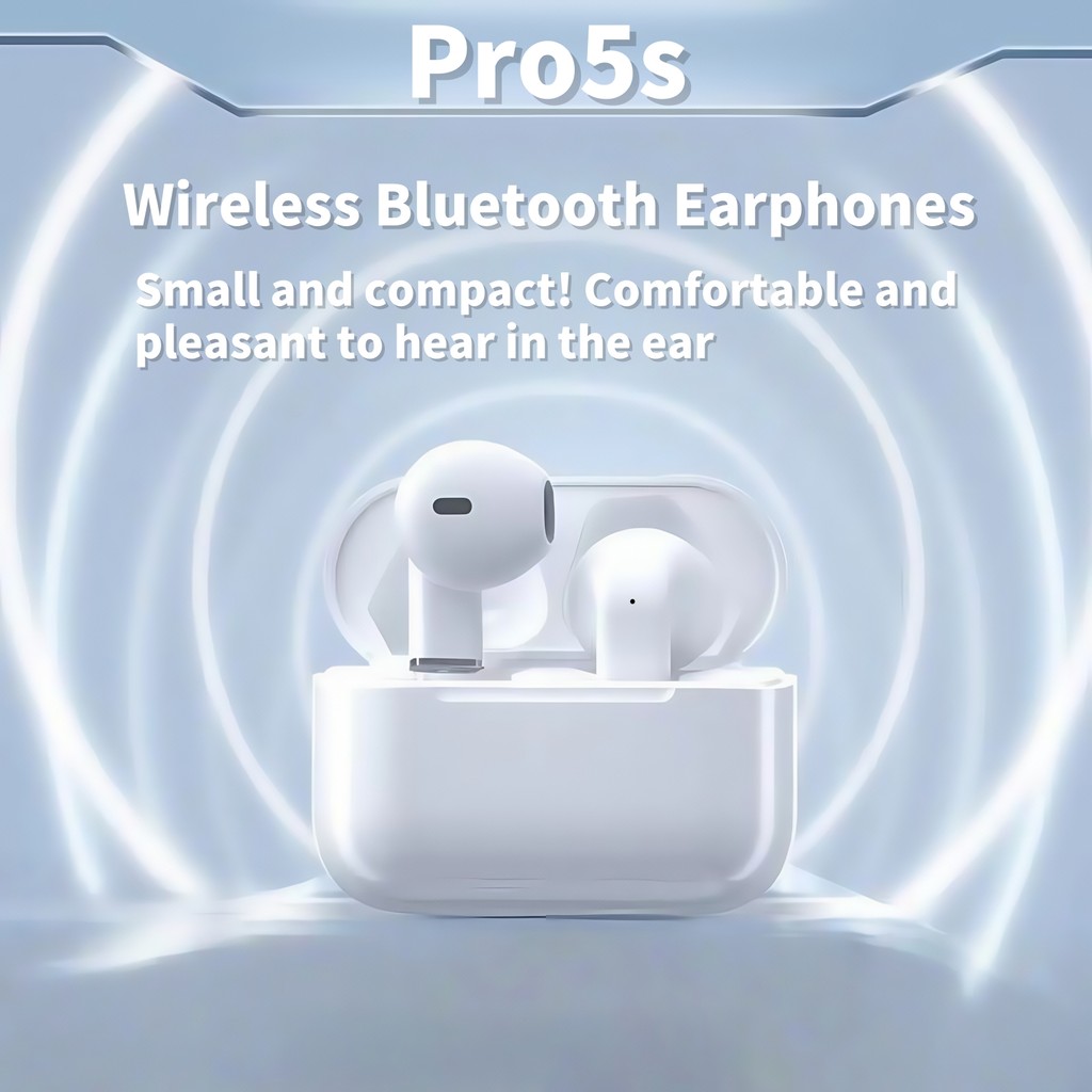 Tai nghe nhét tai không dây Mini Bluetooth Pro5s, hiệu ứng âm thanh vòm ...