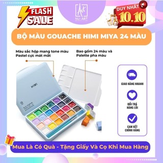 [Phiên Bản Mới] Màu Gouache Himi Dạng Thạch 18/24 màu x 30ml - Tặng Kèm ...