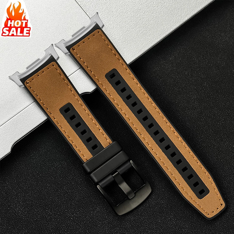 Dây đeo bằng silicon + da Tương thích cho Samsung Galaxy Watch 8 40mm ...