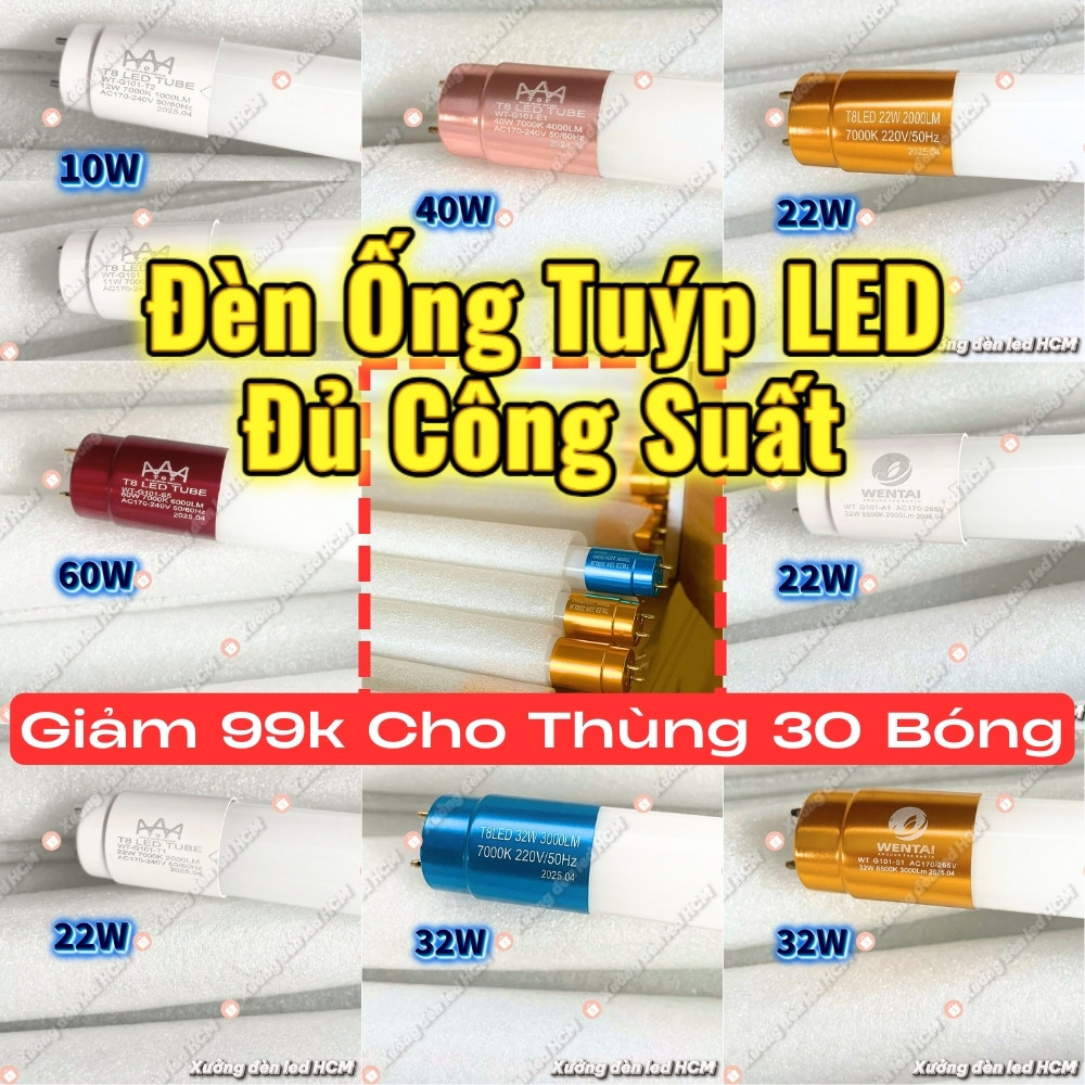 [HOẢ TỐC] Đèn Ống Tuýp LED Dài 1m2/60cm Đủ Công Suất Phù Hợp Cho Mọi ...
