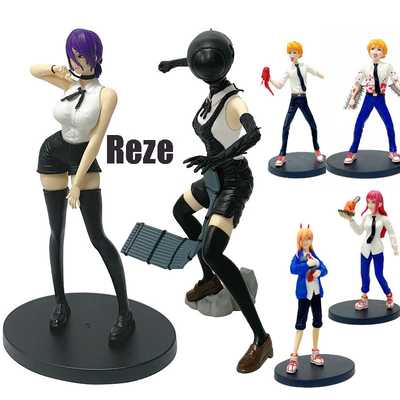 Reze Chainsaw Man Nhân Vật Hành Động Bom Denji Power Makima Đồ Chơi Mô ...