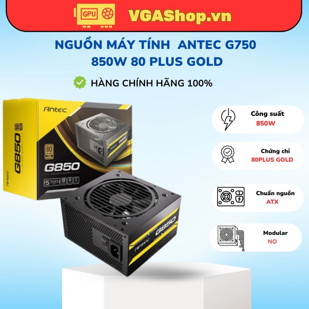 Nguồn Máy Tính Antec G850 750w 850w 80 Plus Gold - Hàng chính hãng bảo ...