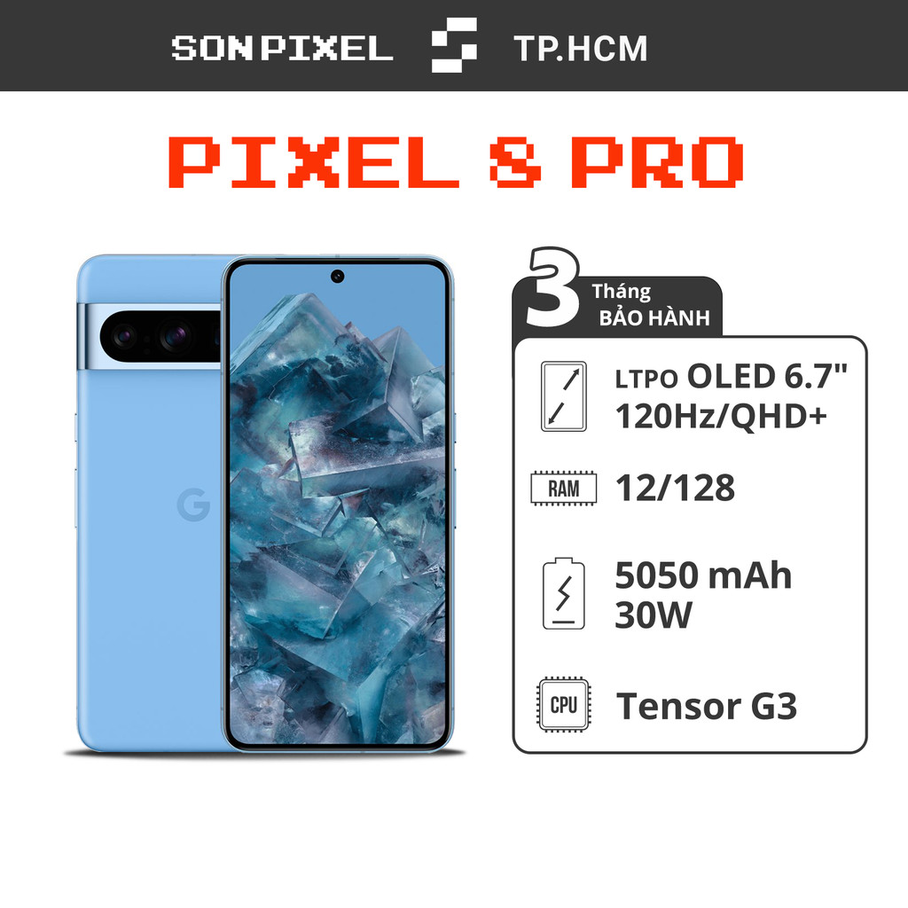 Google Pixel 8 Pro, Chip Tensor G3 Với Camera Siêu Đỉnh, Ram 12/128 ...