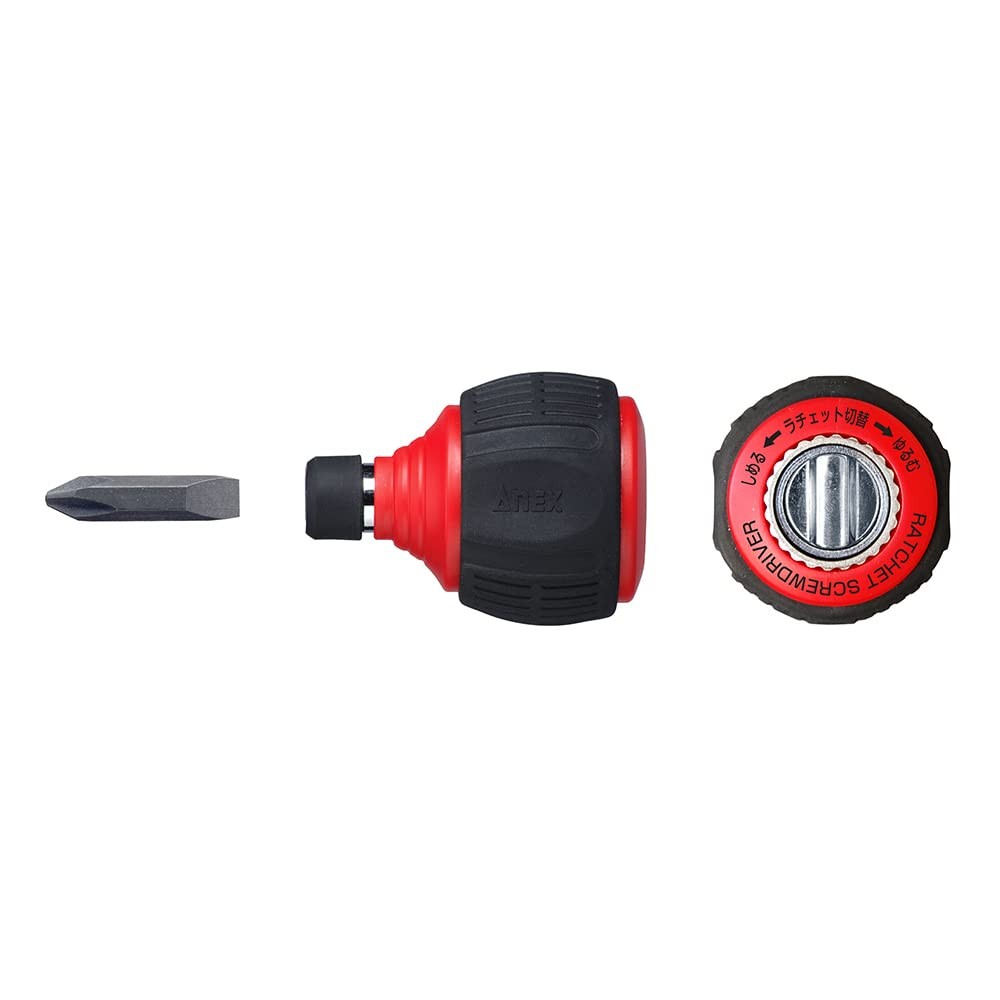 Versatile Ratchet Screwdriver with Interchangeable Bits by ANEX - Mini ...