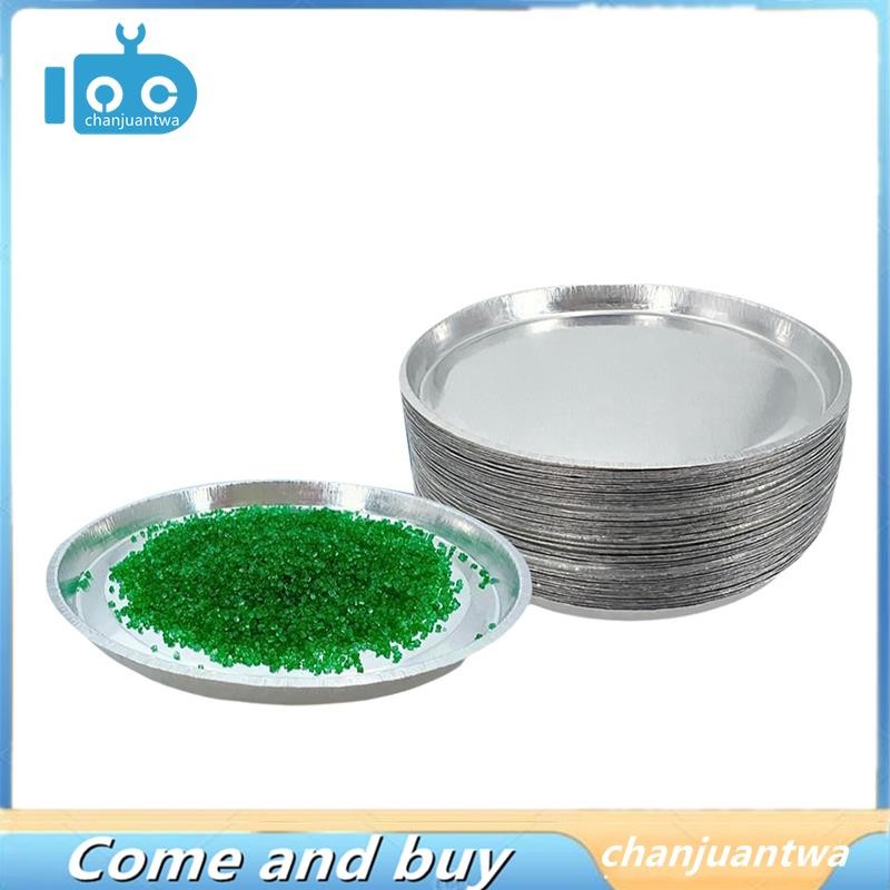 Chảo mẫu nhôm để phân tích độ ẩm (50 gói) Khay phòng thí nghiệm tròn 90mm, Đĩa cân dùng một lần ...