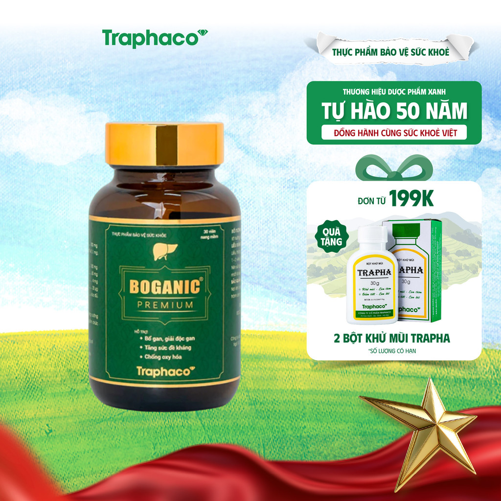 TPBVSK Boganic Premium Traphaco Bổ Gan Giúp Hỗ Trợ Giải Độc Mát Gan ...