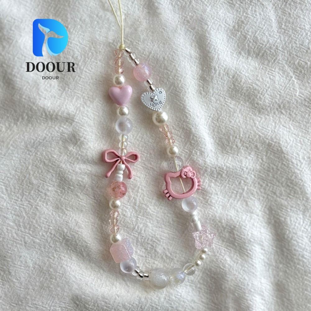 DOOUR Dây đeo điện thoại Hello Kitty hồng - Phụ kiện chống mất cho máy ...