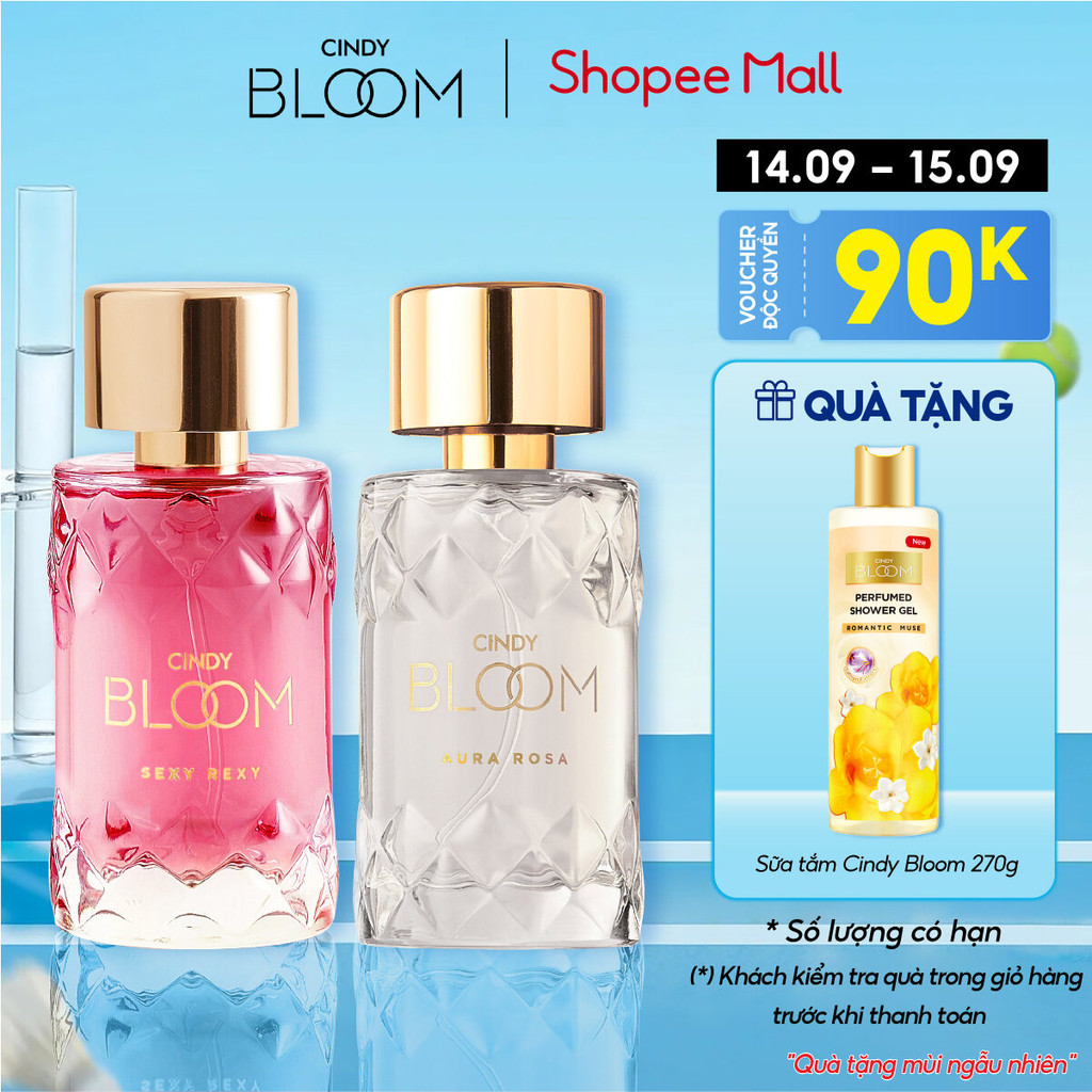 Combo nước hoa nữ Cindy Bloom Sexy Rexy và Aura Rosa 50ml/chai | Shopee Việt Nam