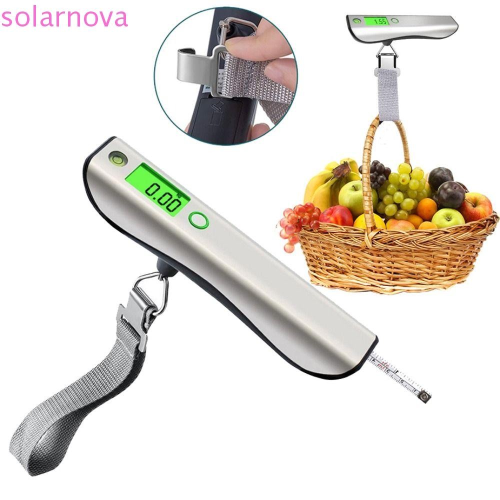 Cân hành lý kỹ thuật số SOLARNOVA, Màn hình LCD có đèn nền Vỏ thép ...