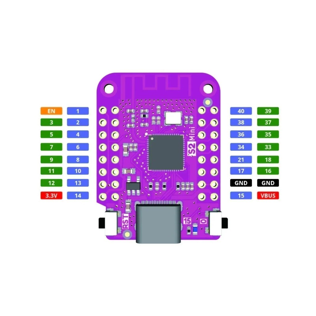 1 / 5 CÁI ESP32 S2 Mini V1.0.0 - LOLIN WIFI IOT Board dựa trên ESP32 ...