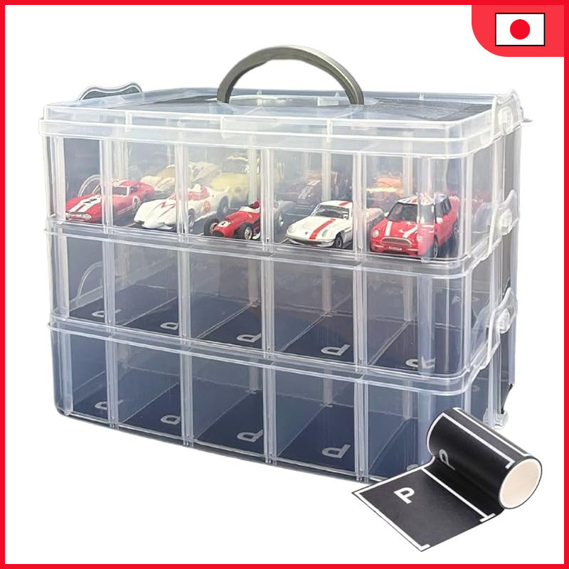[Living Shop] Tomica Mini Car Storage Case Garage Parking Carrying ...