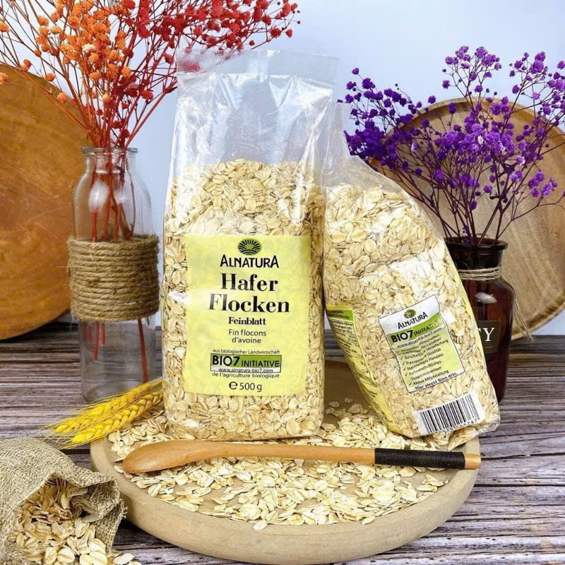 GÓI 500G Yến mạch Hafer Flocken Bio Alnatura Đức CÁN NGUYÊN | Shopee ...