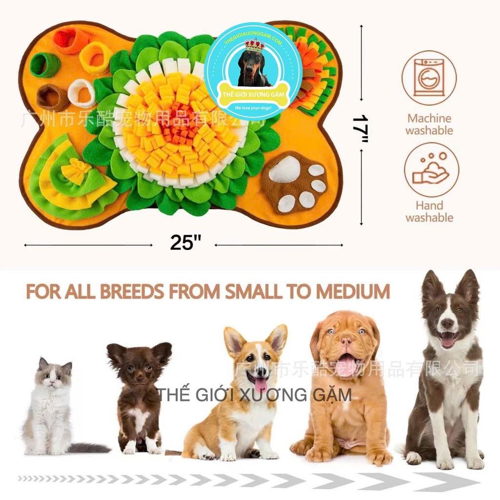 [CÓ SẴN] THẢM ĐÁNH HƠI TÌM THỨC ĂN CHO CHÓ FLOWER PAWS Pet Dog Sniffing ...