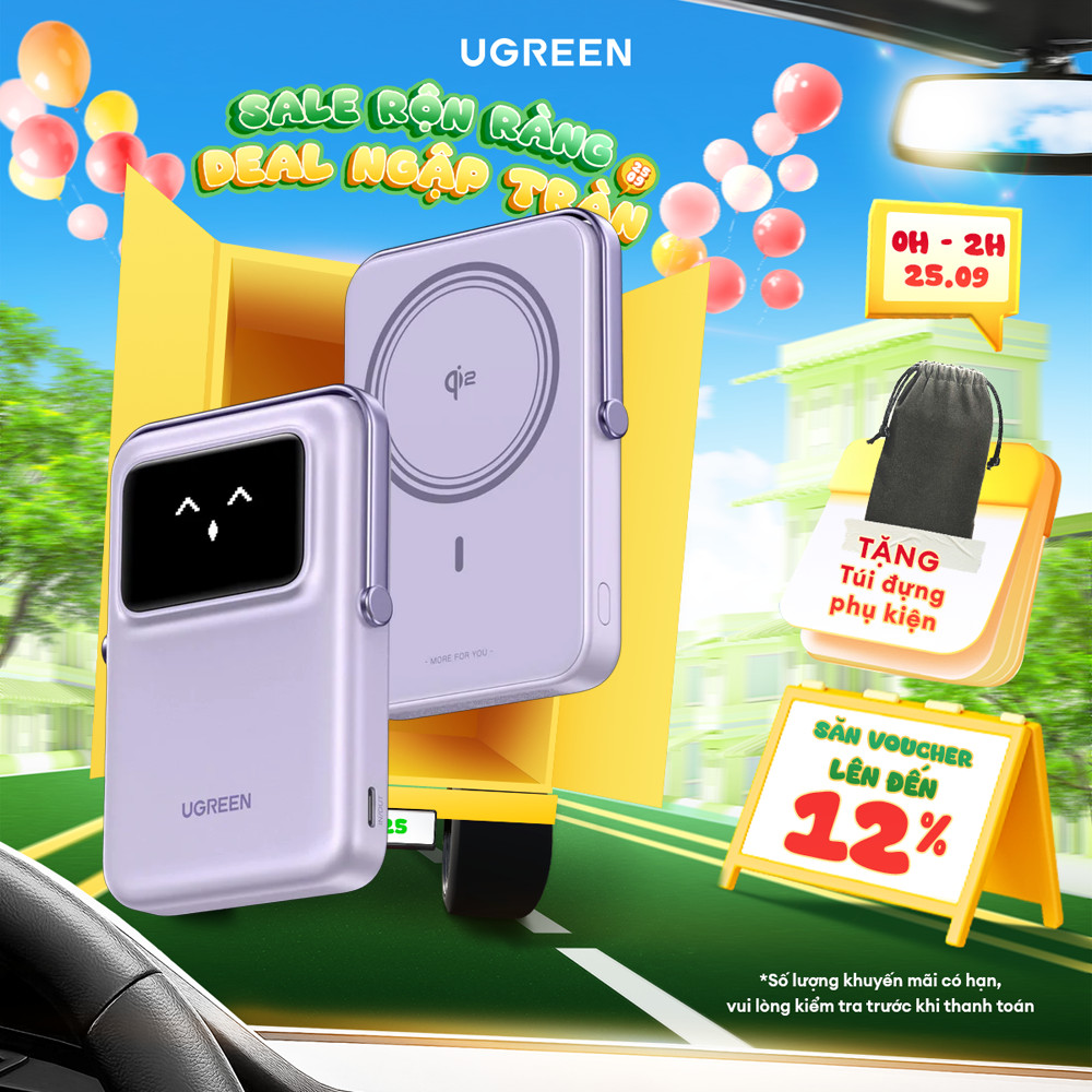 Pin sạc dự phòng không dây từ tính 10000mAh PD 20W Ugreen Uno | Công ...