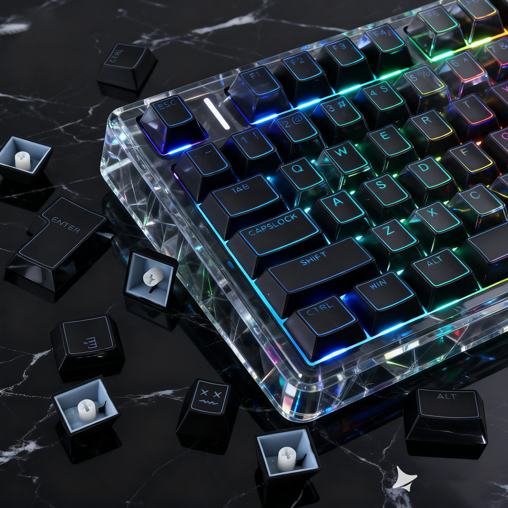 PBT Shine Through Double Shot Keycaps 142 Phím Cherry Profile Backlit ...
