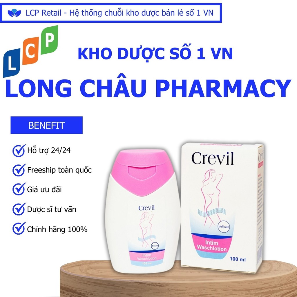 Dung dịch vệ sinh phụ nữ Crevil Intim Waschlotion, làm sạch và giúp cân ...
