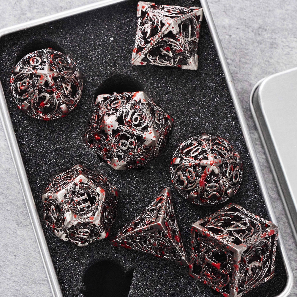 Nhómạy bộ COC Dungeon and Dragon Board Game d20 Melamine Metal Hollow Cthulhu dnd Polyhedron ...