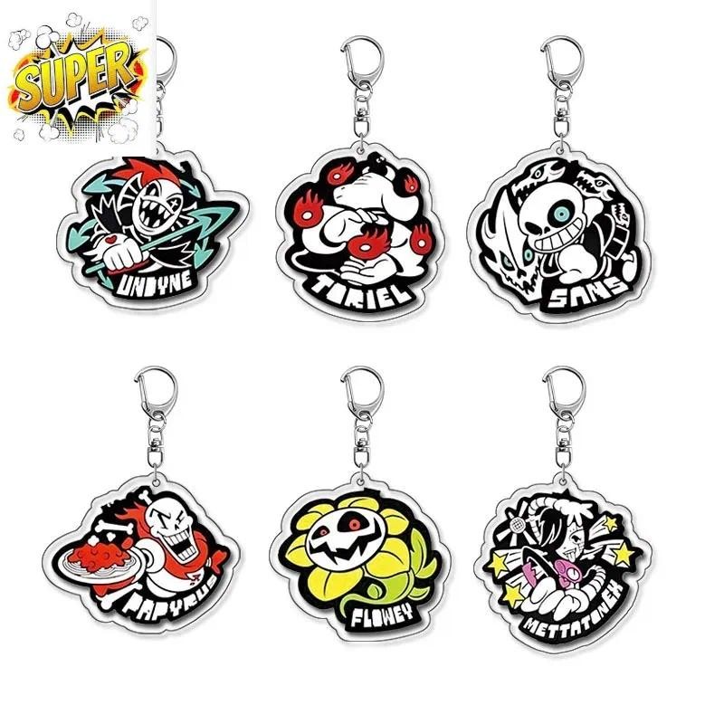 Game Deltarune Keychain Fashion Accessories Ralsei Kris Susie Spamton ...