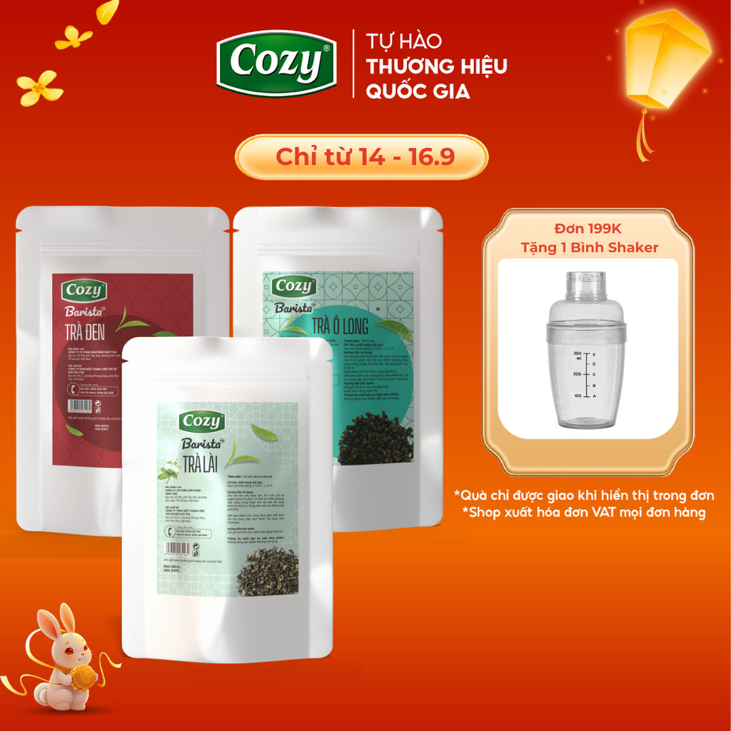 Lục Trà Lài, Trà Đen, Trà Ô Long Cozy Barista 200g Vị Trà Đậm Dành Cho Pha Chế | Shopee Việt Nam