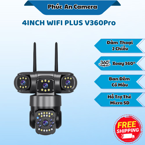 CAMERA V360PRO 3 Mắt 3 Màn Hình 4 Inch plus, 3 Mắt Xoay Chuyển Động ...