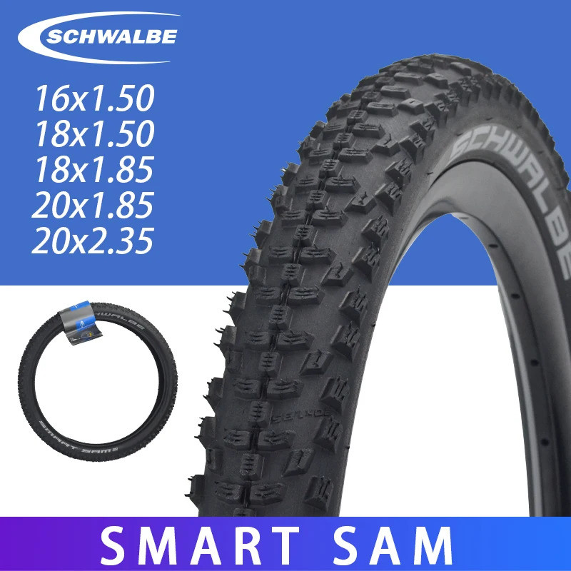 SCHWALBE Smart Sam - Lốp xe đạp cho BMX & địa hình, kích thước: 16x1.5 ...