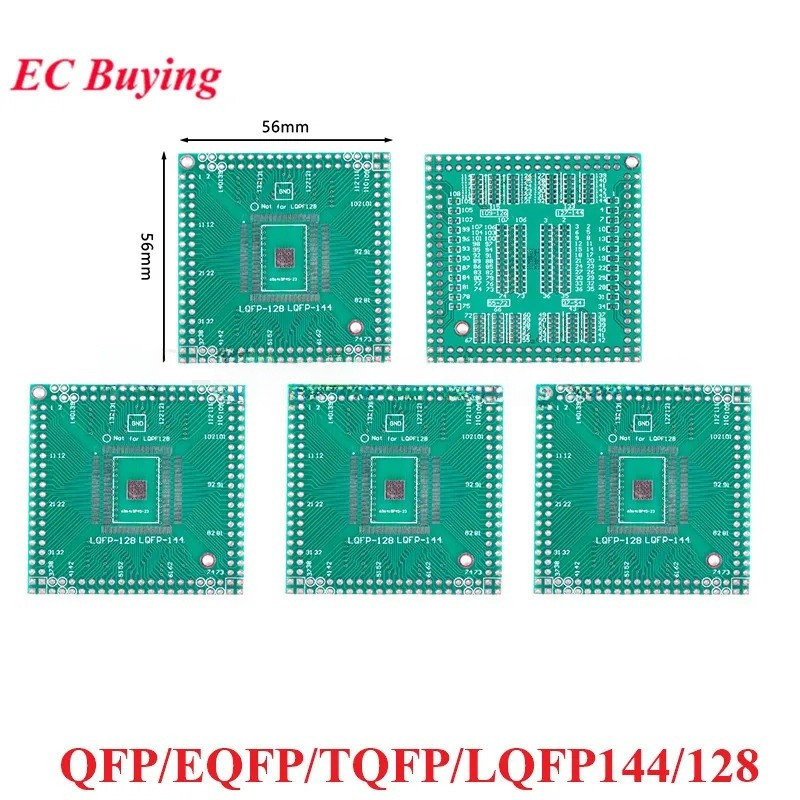 EC buying5 Cái / 1 QFP EQFP TQFP LQFP144 LQFP128 SMD Turn DIP Adapter ...