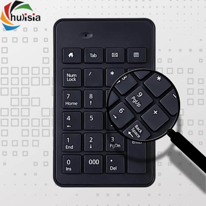 chulisia Bàn phím số không dây Bàn phím số chạy bằng pin 23Key cho máy ...