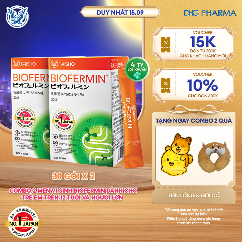 Combo 2 Men Vi sinh Biofermin cân bằng hệ vi sinh, giúp giảm triệu ...