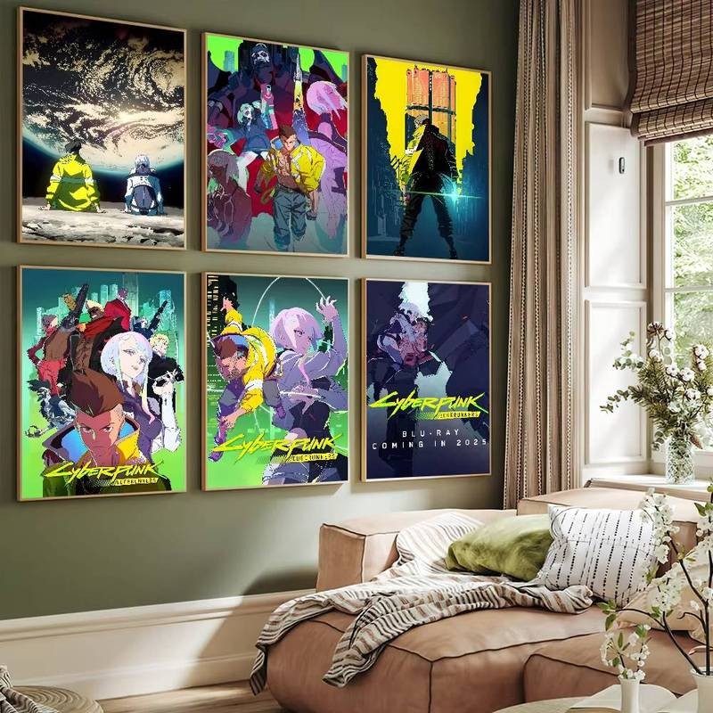 Anime Cyberpunk Edgewalker poster Tự Dính Tranh Phòng Khách Trang Trí ...