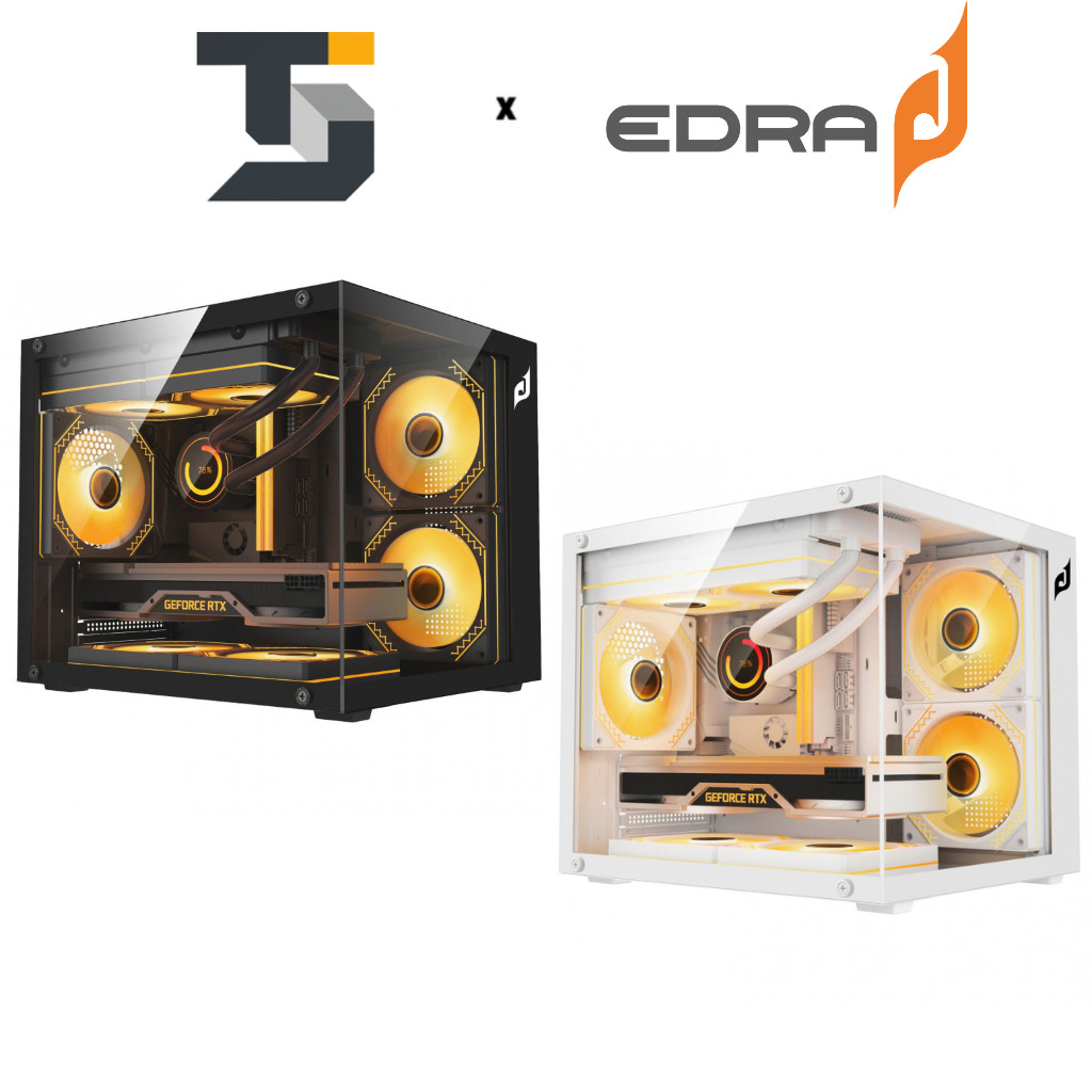 Vỏ case máy tính Edra EDRAECS1305 (BLACK/WHITE) - Hàng chính hãng ...