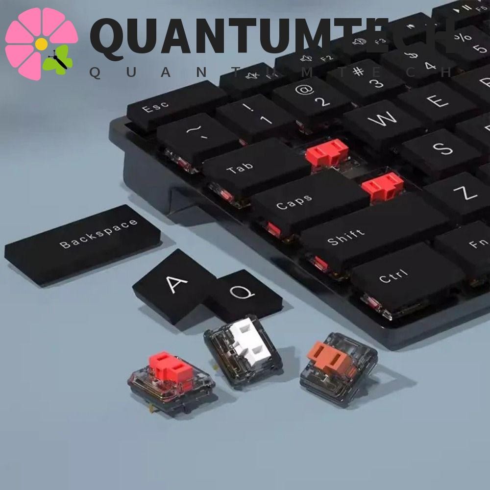 Bàn phím QUANTUMTECH Công tắc cấu hình thấp, Bàn phím phím Acrylic Mini RGB thấp, Bàn phím cơ có ...