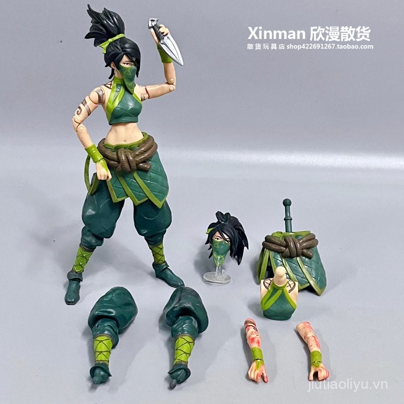 Sản Phẩm Mới Số Lượng Lớn Liên Minh Huyền Thoại LOL Akali 23cm Nhân Vật ...