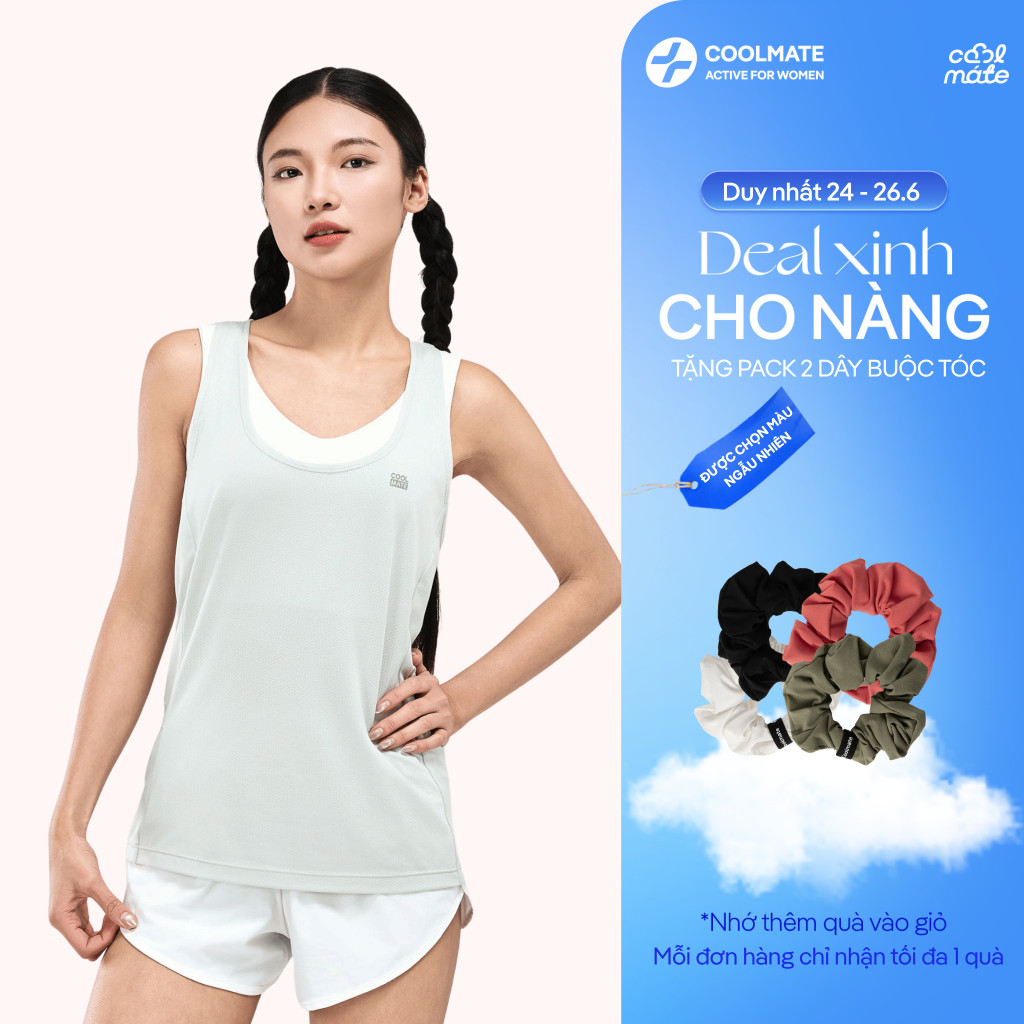 [369K Tặng Quà]Áo Singlet thể thao nữ co giãn Slim Tee co giãn thoáng ...