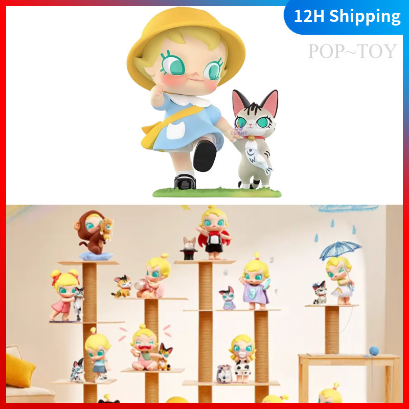 POPMART Baby Molly baby tabby Series Figures Blind Box Cute Gift pop ...