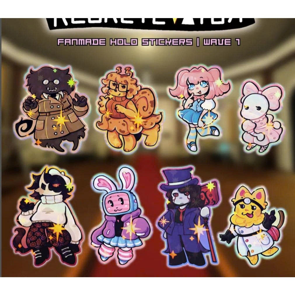Móc khoá REGRETEVATOR WAVE 1 STICKERS | Folly, Melanie, Stat, Mozelle ...
