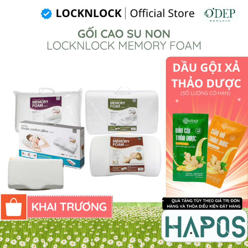 Gối Cao Su Non LocknLock Cao Cấp Memory Foam Gối Ngủ Cao Su Non Mềm ...