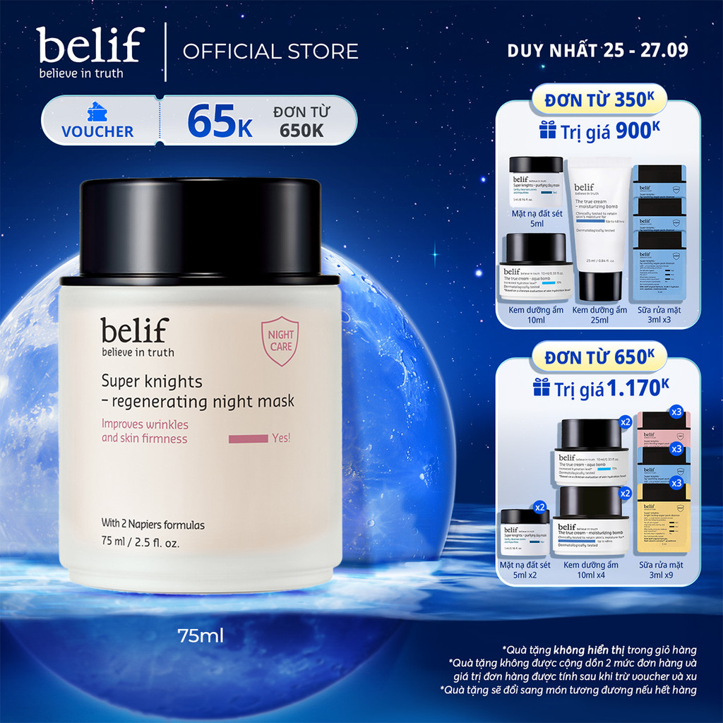[belif Official] Mặt nạ ngủ tái sinh và chống lão hóa belif ...